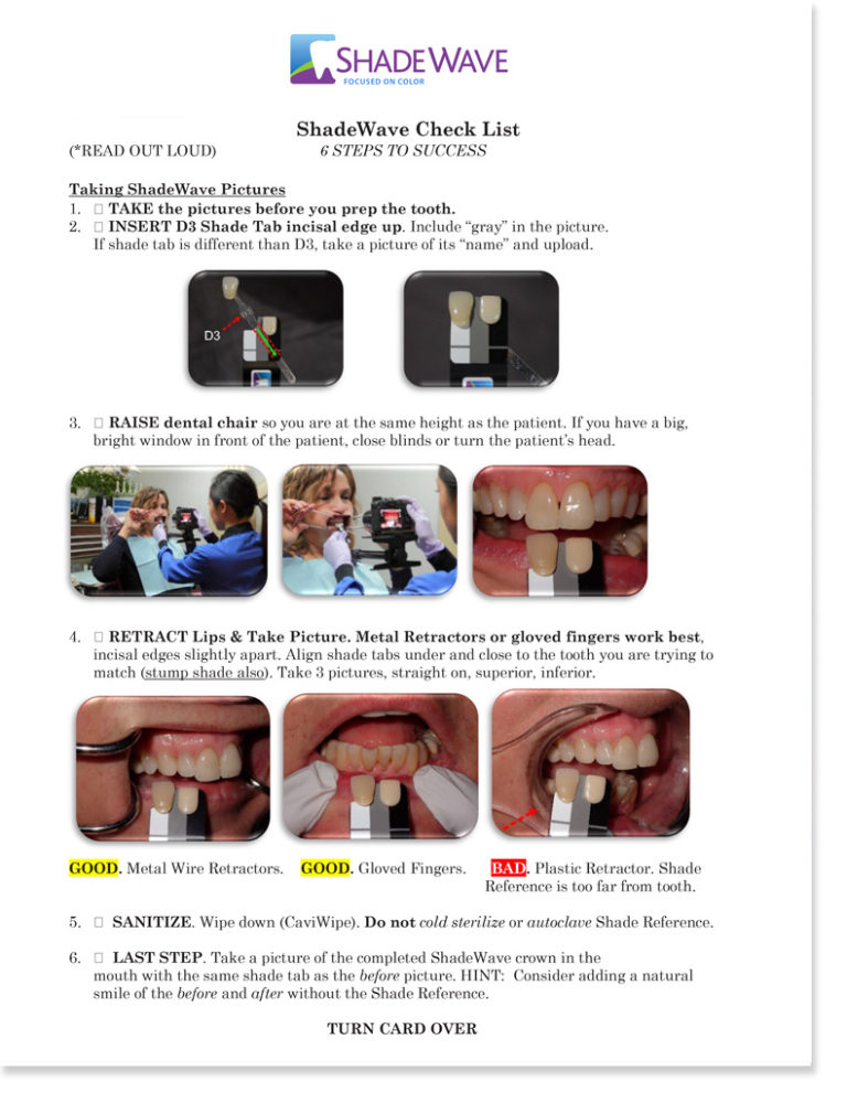 ShadeWave Checklist - ShadeWave